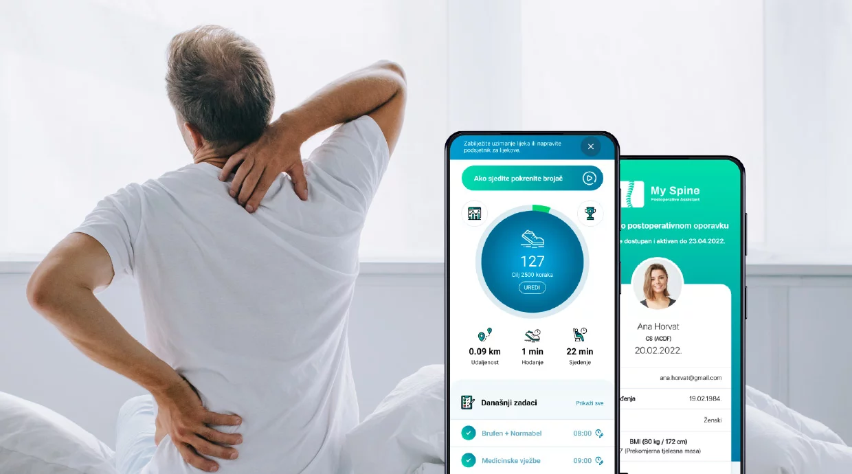 MySpine application to help with recovery after spine surgery